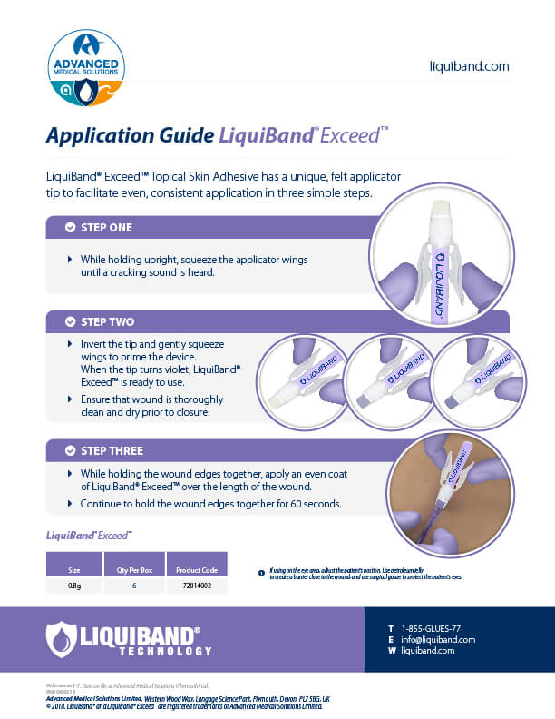 LiquiBand® Exceed™ - Controlled Wound Closure